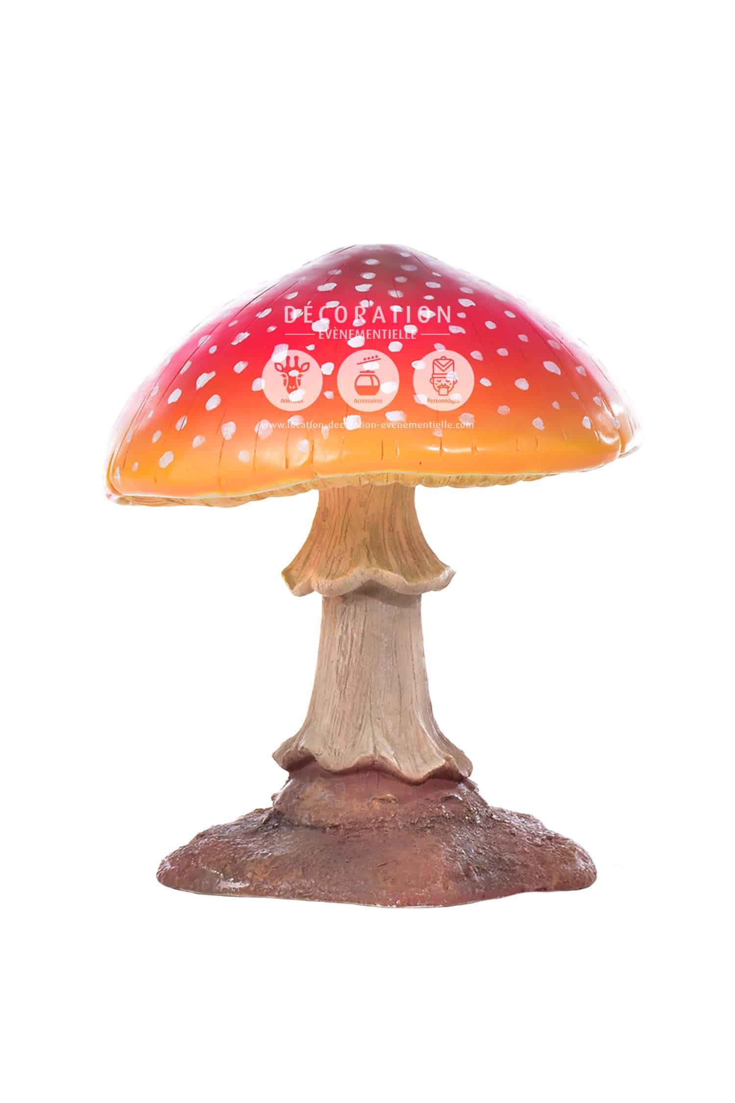 Champignon 60 cm à louer pour la décoration de votre évènement