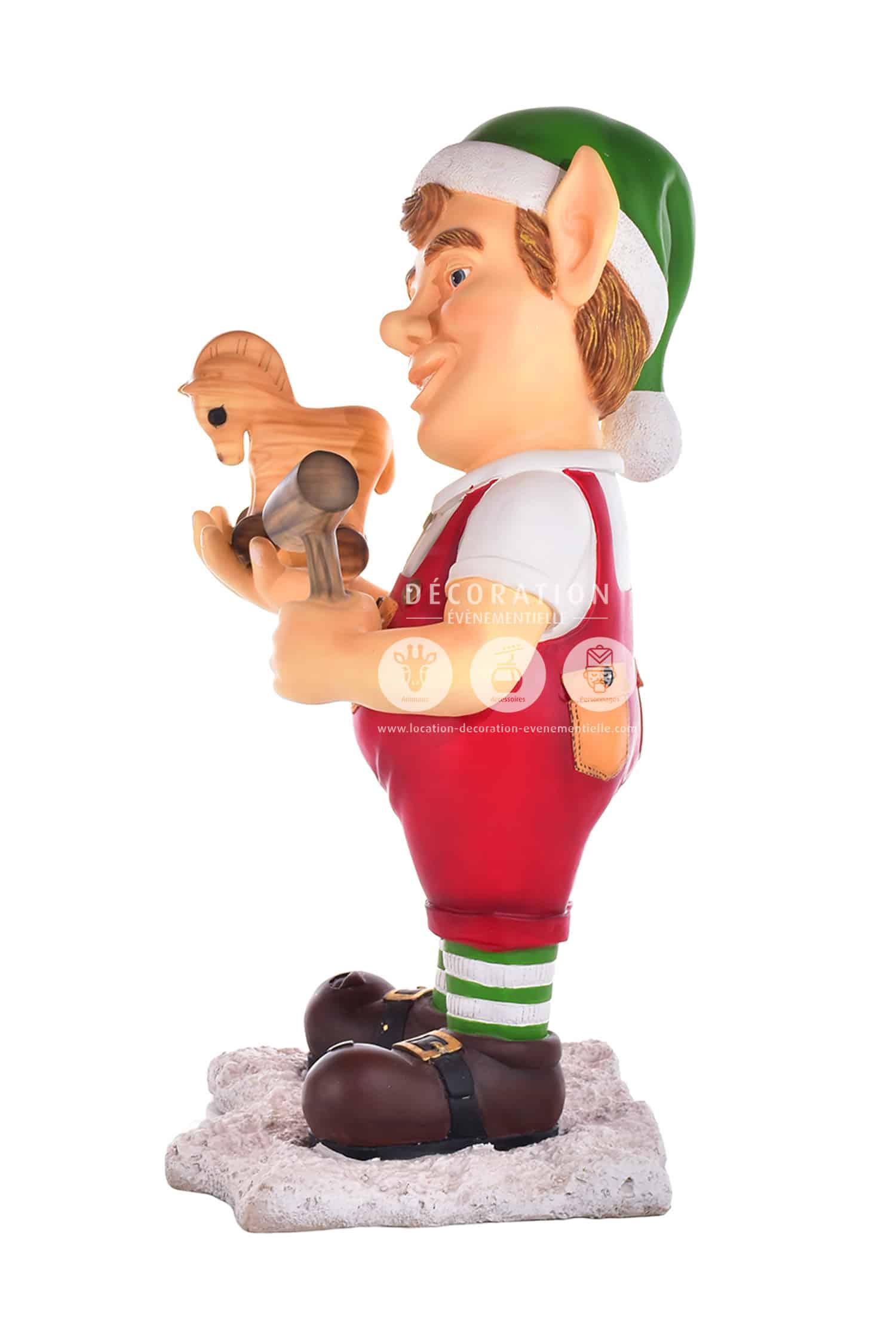 Lutin avec Jouet à louer pour la décoration de votre évènement